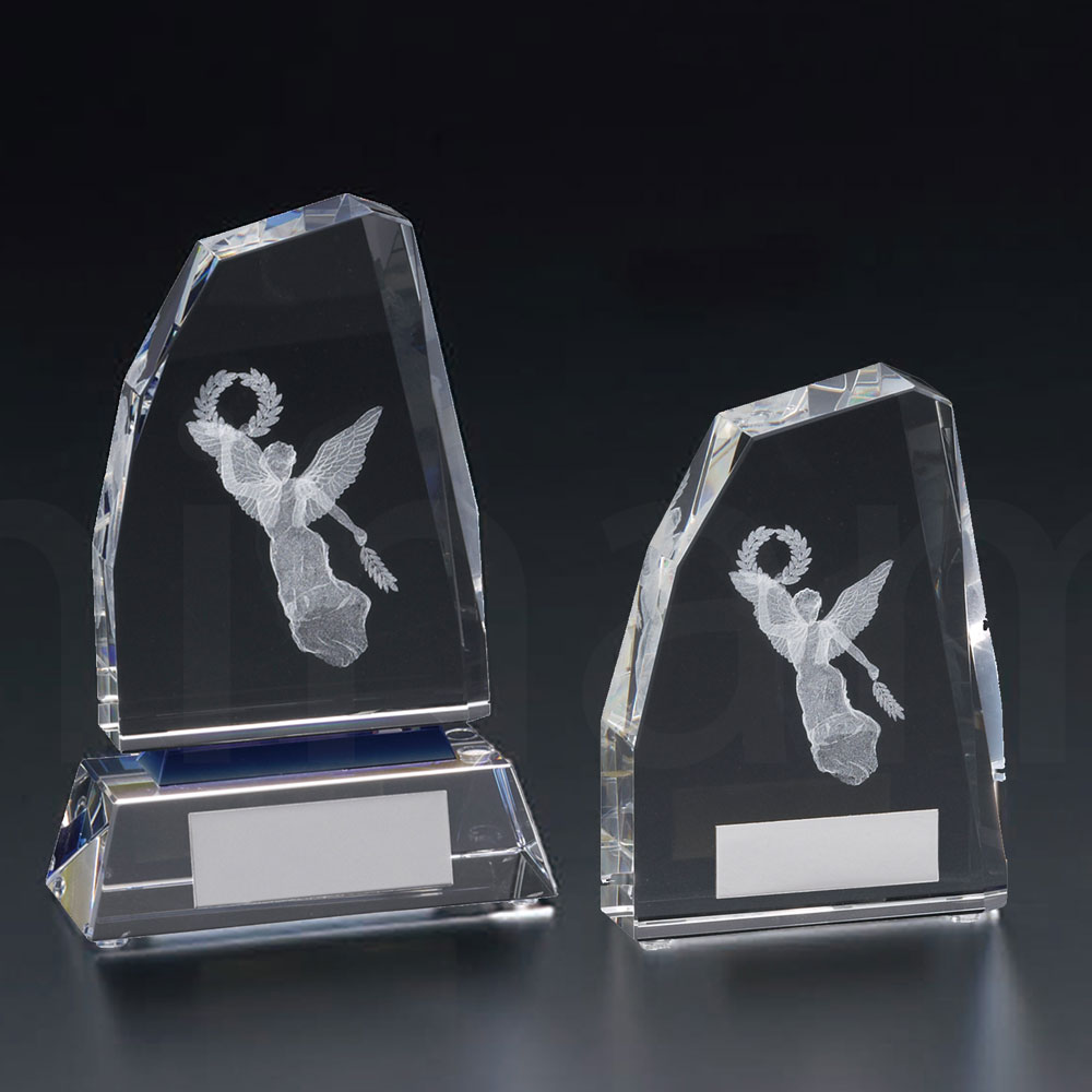 ゴルフはこちら→ 型番　CM415（CM-415） 3D加工付き オプティカルガラス製 Aサイズ　高さ14.5cm 重さ800g Bサイズ　高さ11cm 重さ460g