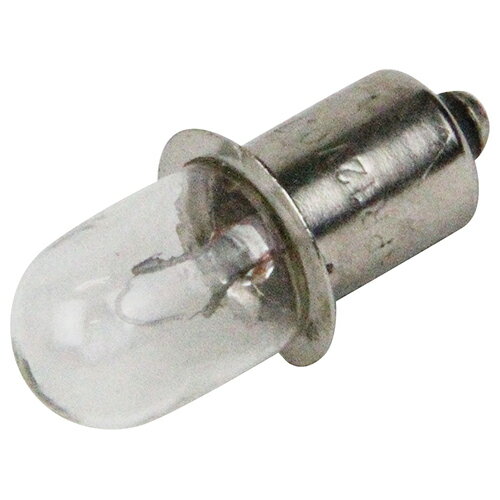 充電式フラッシュライト用の交換部品です。 ■用途 充電式フラッシュライト用豆球 ■機能 充電式フラッシュライト用の交換豆球です。 ■仕様 入数：1個 品名コード：3590023 ■生産国 中国 ※改良により予告なく形状や仕様が変更になる場合...