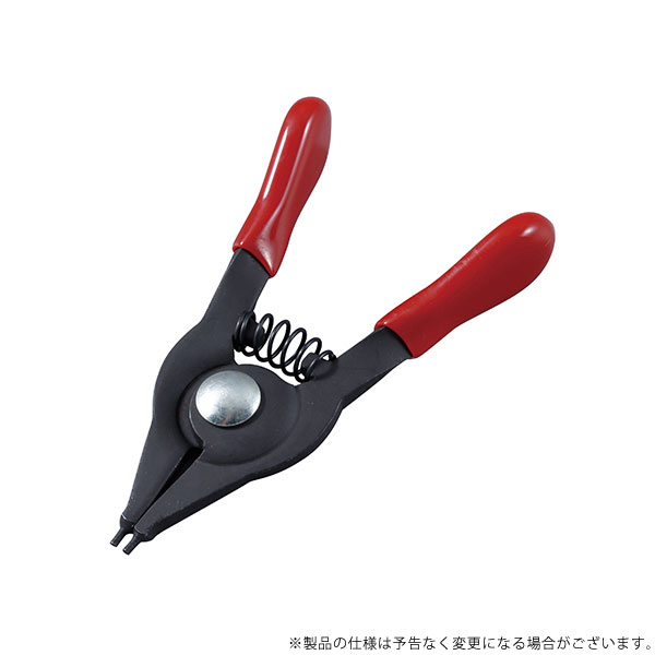 小型でコンパクトなスナップリングプライヤーです。 用途 C型形状の止め金具スナップリングの着脱 機能・特徴 C型止め輪、軸用です。 仕様 先端部：ストレート 使用範囲：10〜30mm ※改良により予告なく形状や仕様が変更になる場合があります...