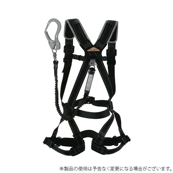 厚生労働省「墜落制止用器具の規格」適合品です。 建設現場、工場等の高所作業で作業者の墜落を防止。 機能 伸縮式シングルランヤード仕様です。 肩パッドとふ太腿パッドで墜落時の負担を軽減します。 仕様 ランヤード長さ：1560mm(収縮時：11...