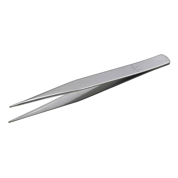 より精密な作業が可能なAAタイプのピンセットです。 用途 掴む 機能 先端が細く鋭い形状になっているため、精密な作業や微小なパーツ類をつまむのに便利なピンセットです。 仕様 先端形状：直 全長：125mm 材質 ステンレス 注意事項 用途以...
