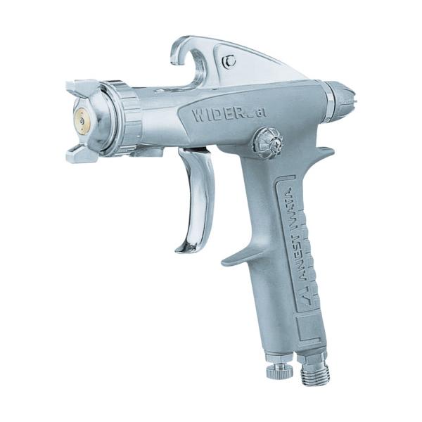 塗料容器は別売りです。 特長 ・若手からベテランまで愛され続けるベストセラー品です。 用途 ・自動車、金属、木工、家具、プラスチック塗装用。 仕様 ・ノズル径(mm)：1.3 ・所要圧縮機(kW)：0.4 ・空気使用量(L/min)：85 ...