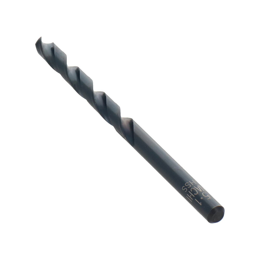 鉄・銅・アルミ・プラスチック・木材の穴あけに 商品情報 刃径：5.1mm 全長：86mm 溝長：52mm 特長 全長・溝長が短いため芯ブレが少ない。 刃先のシンニング加工により食い付きが良い。 仕様 穴あけ深さの目安：刃径×1〜4倍 材質 ...