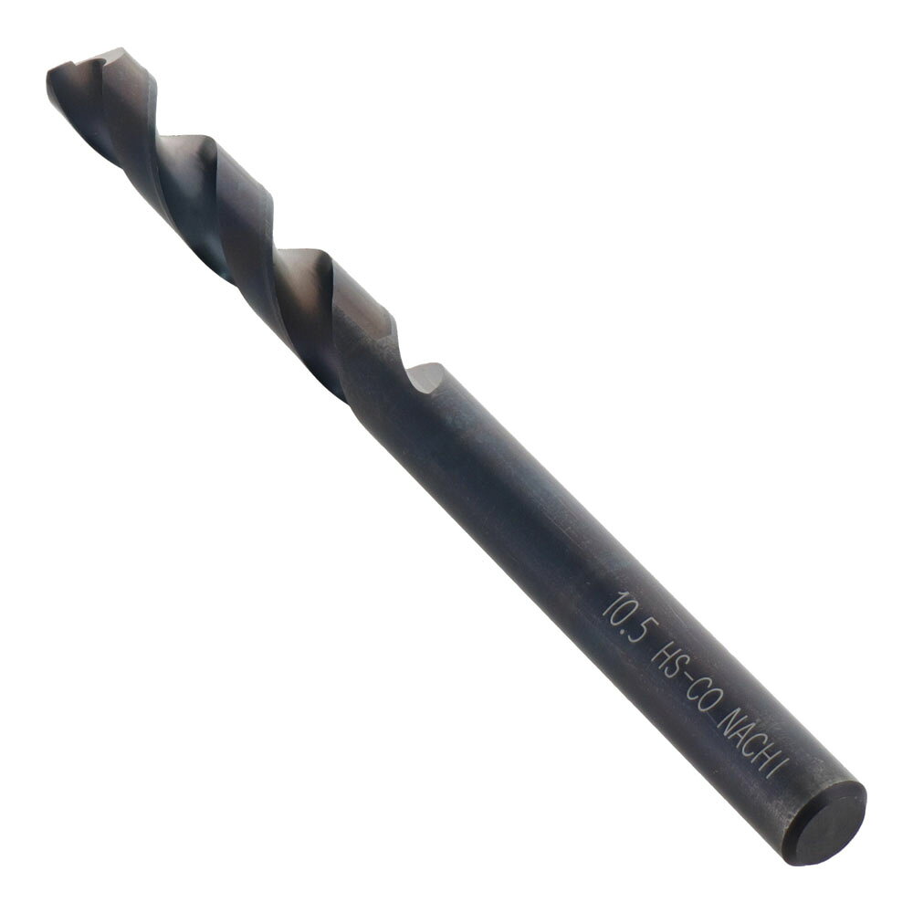 ステンレス・鉄・鋼の穴あけに 商品情報 刃径：10.5mm 全長：137mm 溝長：70mm 特長 コバルトハイス鋼でステンレス等の難削作業に最適。 刃先のシンニング加工により食い付きが良い。 仕様 穴あけ深さの目安：刃径×1〜4倍 材質 ...