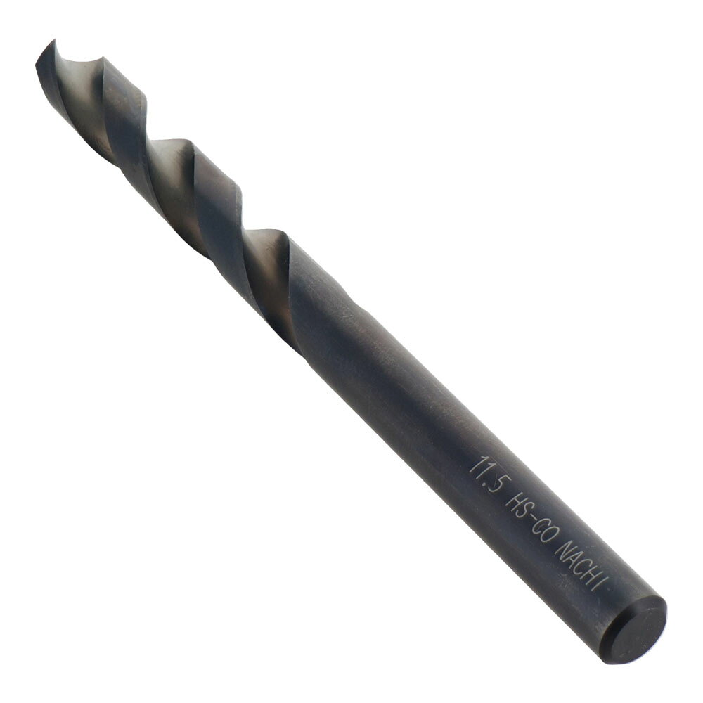 ステンレス・鉄・鋼の穴あけに 商品情報 刃径：11.5mm 全長：143mm 溝長：75mm 特長 コバルトハイス鋼でステンレス等の難削作業に最適。 刃先のシンニング加工により食い付きが良い。 仕様 穴あけ深さの目安：刃径×1〜4倍 材質 ...
