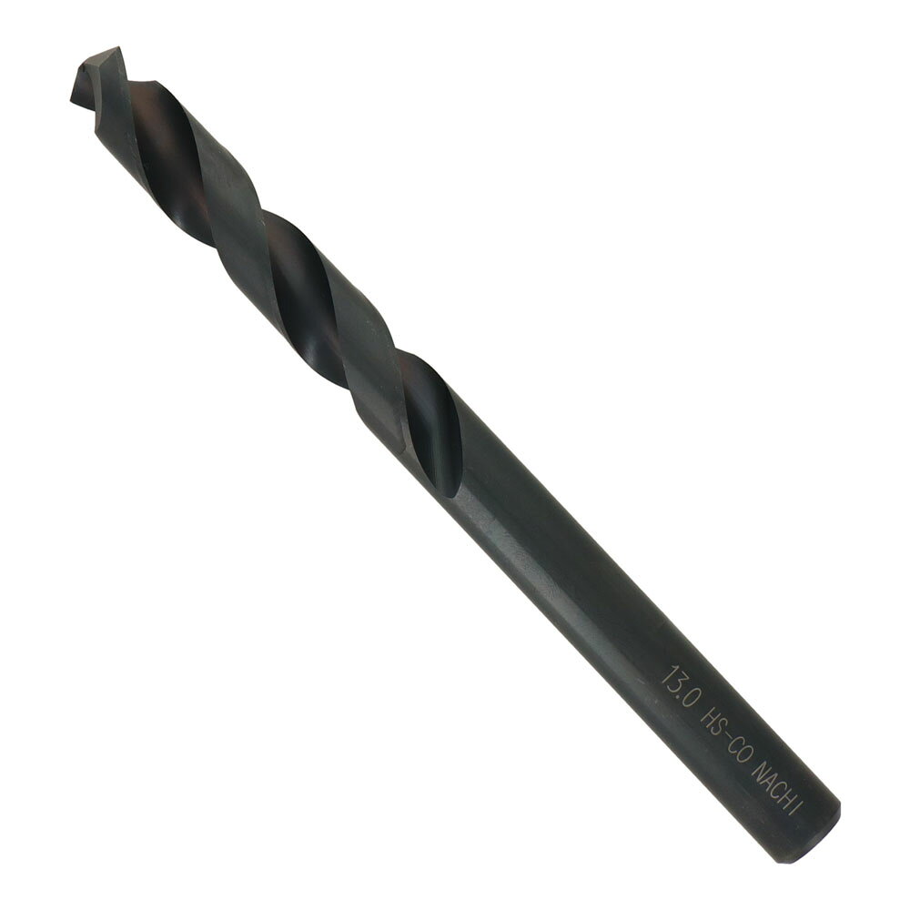 ステンレス・鉄・鋼の穴あけに 商品情報 刃径：13.0mm 全長：152mm 溝長：80mm 特長 コバルトハイス鋼でステンレス等の難削作業に最適。 刃先のシンニング加工により食い付きが良い。 仕様 穴あけ深さの目安：刃径×1〜4倍 材質 ...