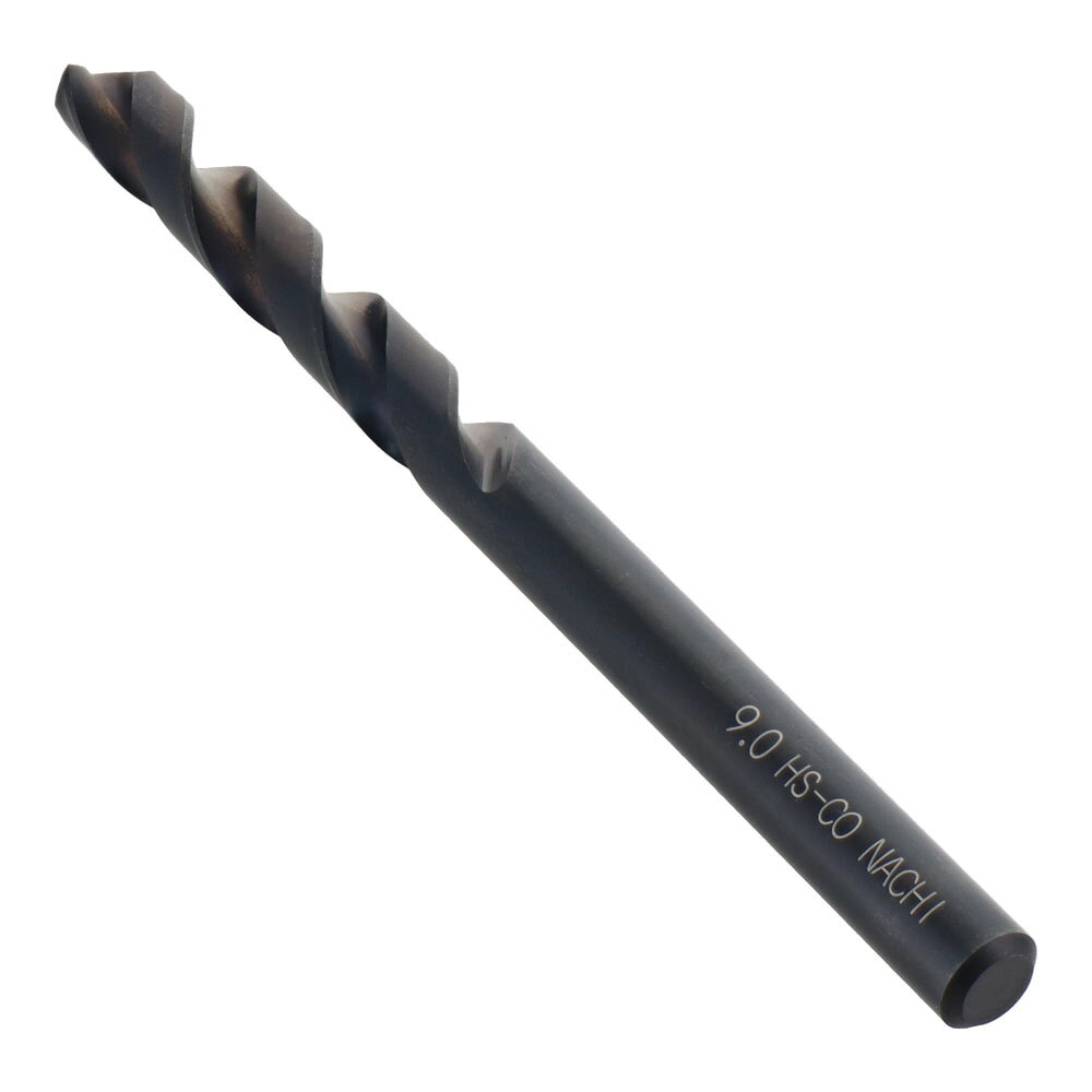 ステンレス・鉄・鋼の穴あけに 商品情報 刃径：9.0mm 全長：124mm 溝長：63mm 特長 コバルトハイス鋼でステンレス等の難削作業に最適。 刃先のシンニング加工により食い付きが良い。 仕様 穴あけ深さの目安：刃径×1〜4倍 材質 コ...