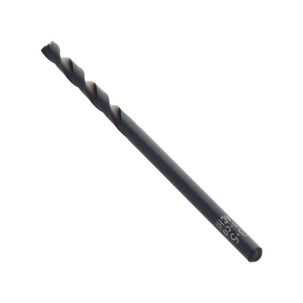 ステンレス・鉄・鋼の穴あけに 商品情報 刃径：3.5mm 全長：73mm 溝長：31.5mm 特長 コバルトハイス鋼でステンレス等の難削作業に最適。 刃先のシンニング加工により食い付きが良い。 仕様 穴あけ深さの目安：刃径×1〜4倍 材質 ...