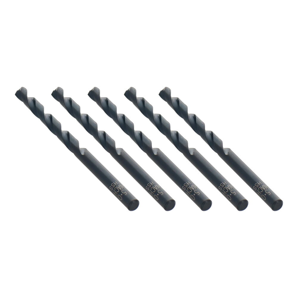 鉄・銅・アルミ・プラスチック・木材の穴あけに 商品情報 刃径：5.0mm 全長：86mm 溝長：52mm 特長 全長・溝長が短いため芯ブレが少ない。 刃先のシンニング加工により食い付きが良い。 仕様 穴あけ深さの目安：刃径×1〜4倍 材質 ...