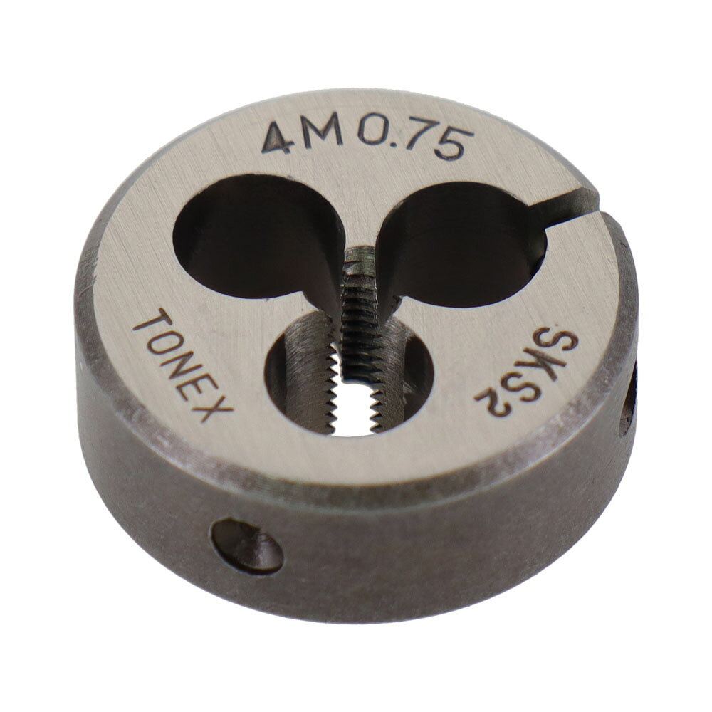 商品情報 品番：D4 0.75 外径：25mm 特長 きれいなオネジが立てられます 材質 SKS2 ※改良により予告なく形状や仕様が変更になる場合があります。ご了承ください。