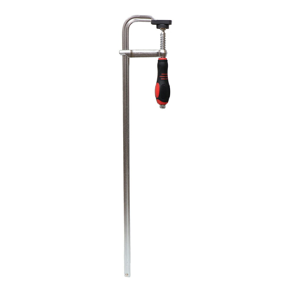 商品情報 品番：HFC-600 本体寸法（H×W×D）：H660×W130×D35mm 最大口開き：約600mm アゴの深さ：80mm 重量：1010g 特長 グリップ部に締め付け六角軸（12mm）付きで強力に締め付けることが出来ます。 樹...