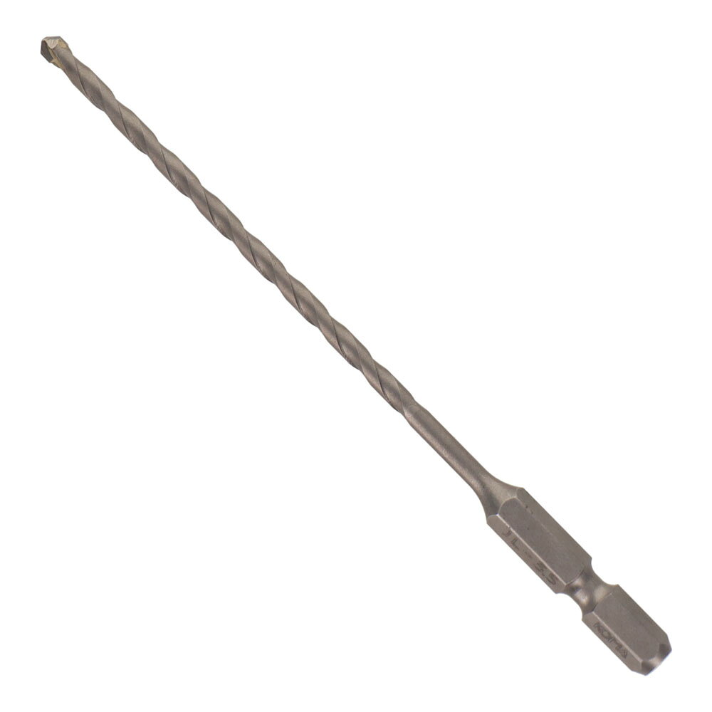 商品情報 品番：JL-3.5 刃径：3.5mm 全長：120mm 有効長：75mm 特長 各種充電ドリルにワンタッチで装着。 インパクト、回転のどちらも可能。 シャンクから刃先まで一体形状の為、刃先のブレやビビりが無く、最適な穴あけが可能。...