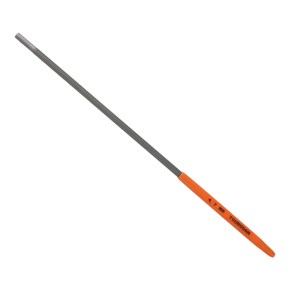 商品情報 品番：CS-47 形状：丸 刃長：150mm 全長：250mm 幅：φ4.7mm 厚み：φ4.7mm 特長 ソフトグリップを採用していますので、手になじみます。 用途 チェーンソーの目立。 ※改良により予告なく形状や仕様が変更にな...
