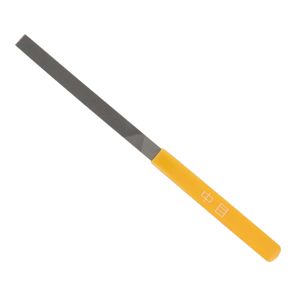 商品情報 品番：K-202 形状：平 目の種類：中目／油目 刃長：110mm 全長：215mm 幅：11mm 厚み：3.5mm サイズ ：5本組 特長 表と裏で目の粗さが違うので、表で荒削り、裏返して仕上げと、作業性が向上します 一般的なヤ...