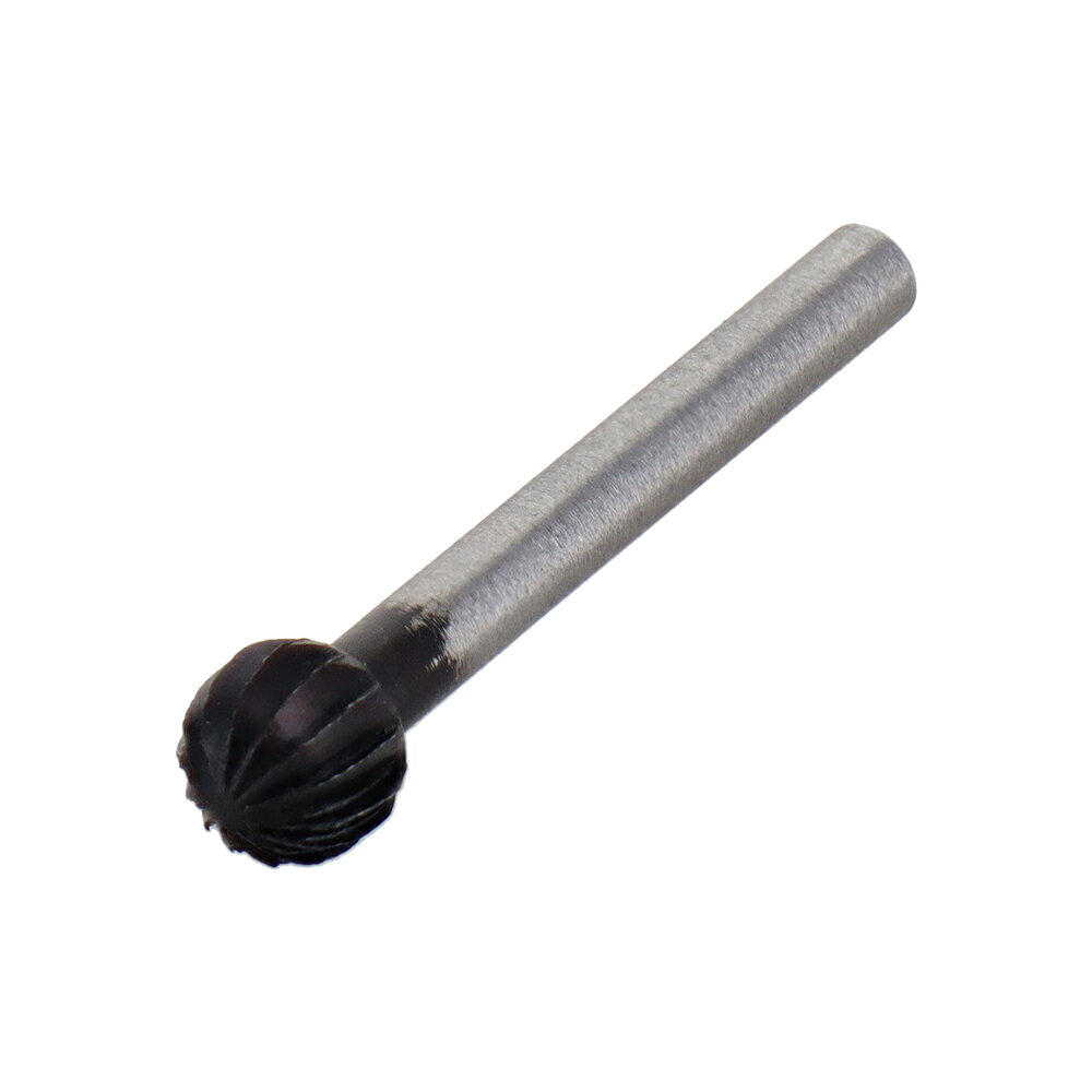 粗い削りできれいな仕上がり 商品情報 品番：NB-13 ヤスリ形状：丸型 外径：6mm 刃長：6mm 軸径：3mm 用途 木工・軽金属等の仕上げ用に威力を発揮します。 （熱処理済みの素材には不向きです。） 材質 炭素工具鋼 ※最高回転数10...