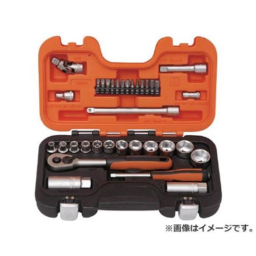 　バーコ インチソケットセット 1/4 3/8 差込角6.35mm 12.7mm S330AF ■特長 ・このインチセットは、標準的な整備に適しています。 ・BAHCOツールセットのエントリーモデルです。 ■用途 ・機械設備など。 ・常備工...
