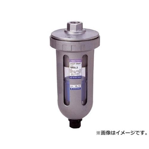 　日本精器 ドレントラップヘビードレン用 NH5L3 ■特長 ・フロート内部にマグネットを内蔵させ、磁力により確実にドレンを自動排出させます。 ・フロート式ですので無駄なエアの消費がありません。 ・溜まったドレンを自動的に排出します。 ■用...