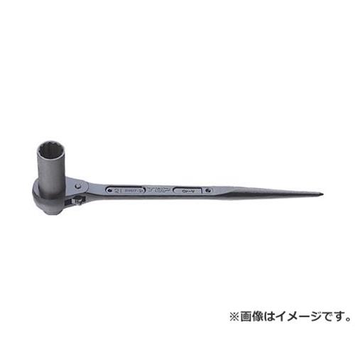 　TOP 超ロングラチェットレンチ 13X17mm RM13X17SL ■特長 ・正逆は切り替え爪式です。 ・片口(対辺サイズの大きい方)が超ロングソケットです。 ・本体はサビにくいカチオン塗装です。 ・便利なシノ付です。 ・安全ロープ取り...