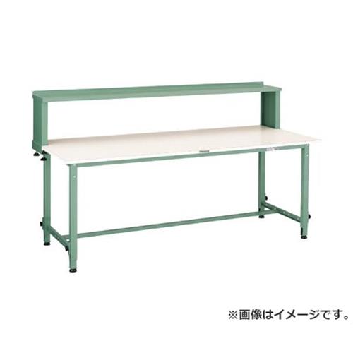 TRUSCO AEM型高さ調節作業台 1800X900 上棚付 AEM1809YURB ■特長 ・高さ調節が650〜950mm(調整ピッチ50mm)までできますので、作業内容に合わせて座り作業・立ち作業のいずれにもご利用できます。 ・ポリ化...