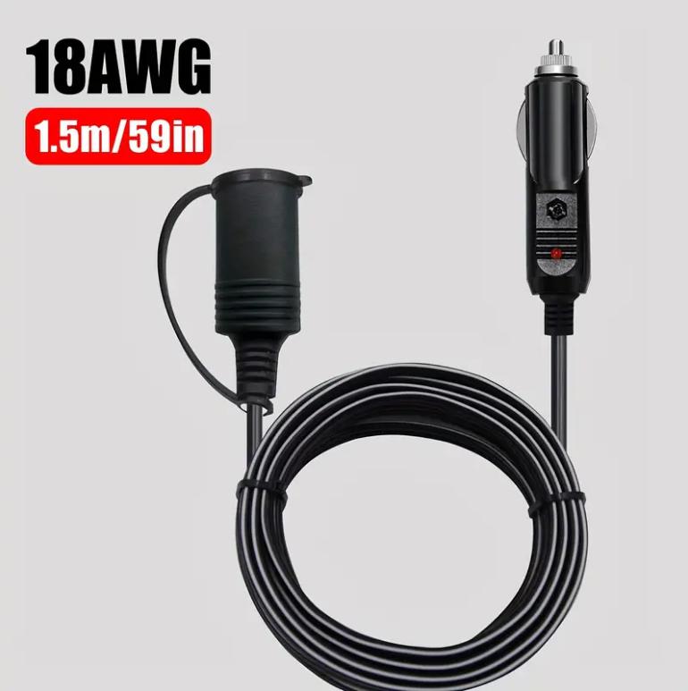 車のシガーライター延長ケーブル LED 15Aヒューズ付DC12V/24V シガーライターソケット 電源アウトレット 車のシガーライター延長ケーブル LED 15Aヒューズ付DC12V/24V シガーライターソケット 電源アウトレット 車の...