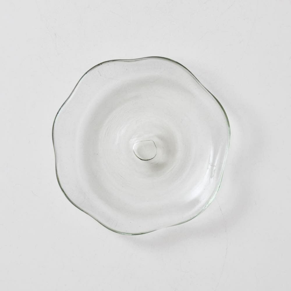 楽天国際配送対象商品（海外配送)詳細はこちらです。 Rakuten International Shipping ItemDetails click here品名 奥原硝子製造所　変形皿（丸）　クリア サイズ 約φ15前後 X H2cm 素...