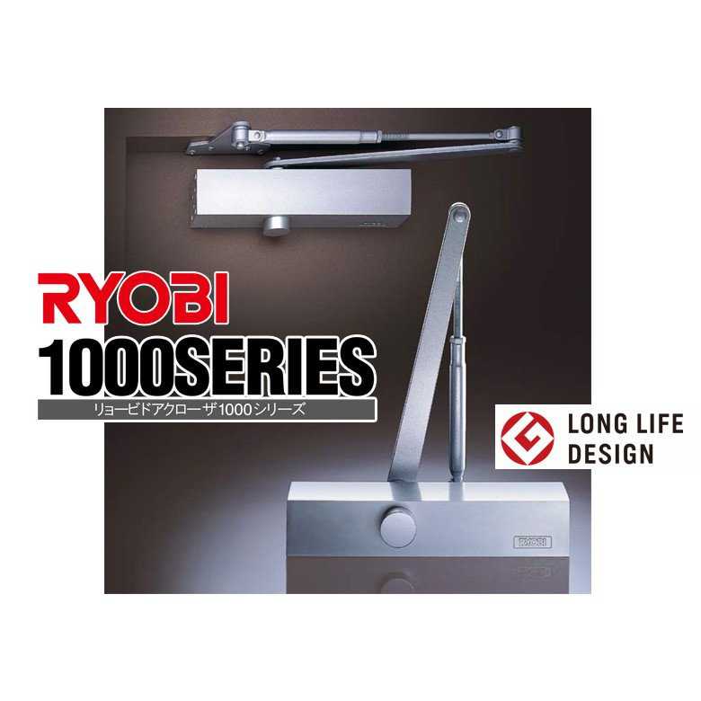 ドアクローザ1001C1　スタンダード　ストップ無　メタリックブロンズC1　＜リョービ＞ RYOBI 1000シリーズ　標準仕様・スタンダード型・ストップ無　箱入　メタリックブロンズ 「シャープな角形デザイン」と多くの機能」でオフィス空間に...