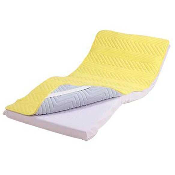 ハイレベルの吸水＋保湿性と湿潤官吏を追求した多機能パッド。 季節に応じたリバーシブル仕様です。 エアマットの上でも使用できます。サイズ：長さ195×幅90cm重量：1.5kg材質：ポリエステル、ナイロン他色：冬用：イエロー、夏用：ミントブルー