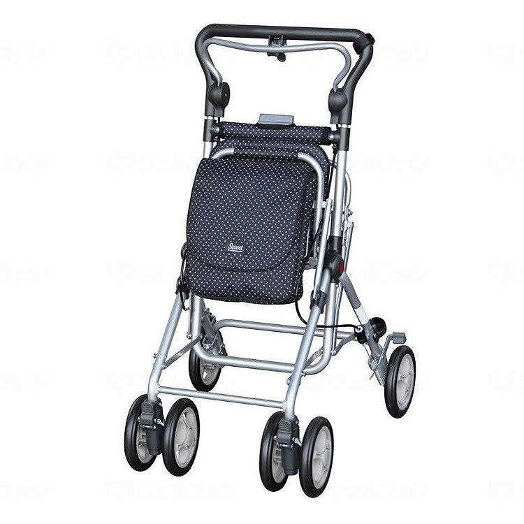 ・スタイリッシュなボディからワンタッチで座れる形に。 ・折りたたみOK、前袋をおろすと座面になるシルバーカー。 ・前袋上部パイプをすこし持ち上げ前におろすことで、簡単に座面にできます。 ・座面部分にスーパーの買い物カゴを載せられます。 ・座...