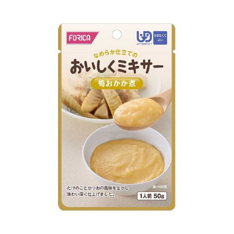 ・調理しづらい素材を選び、ご家庭での食事をミキサーにかけました。 ・主食・主菜・副菜・箸休め・デザートの豊富な種類の組み合わせで様々なメニューをお楽しみいただけます。 ・食材の風味を大切にした、おいしいミキサー食です。 ・家庭では調理し難い...