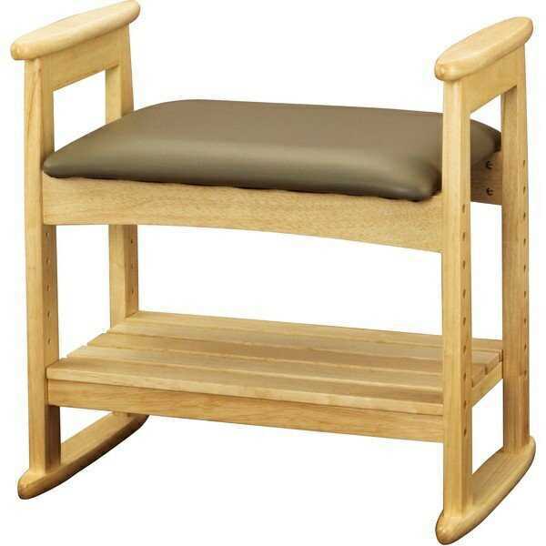 ・しっかり掴める肘付スツール。 ・組立時に座面と棚板を3cmピッチでお好みの高さに調節可能。 ●サイズ／幅53×奥行35×高さ51cm、座面高：35〜41cm（3段階／3cm）、棚板：幅46×奥行27cm ●重さ／7kg ●材質／フレーム：...