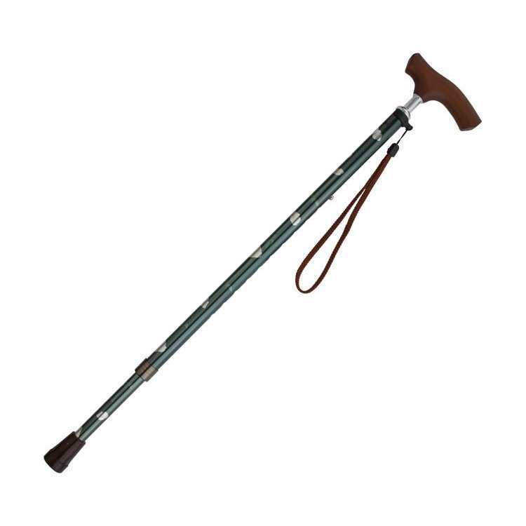 ・介援隊がオススメするファッショナブルステッキシリーズ。 ●サイズ／長さ約65.5〜85.5cm（11段階）、グリップ長さ：約11.5cm、ゴムチップ底径：約2.9cm ●パイプ径／上部：1.9cm、下部：1.6cm ●重さ／約250g ●...