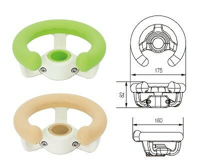 高い位置を支持できることで、浴槽またぎ動作や立位保持などの身体負担を 大幅に軽減できます。 品番：MPRA-100ベージュ