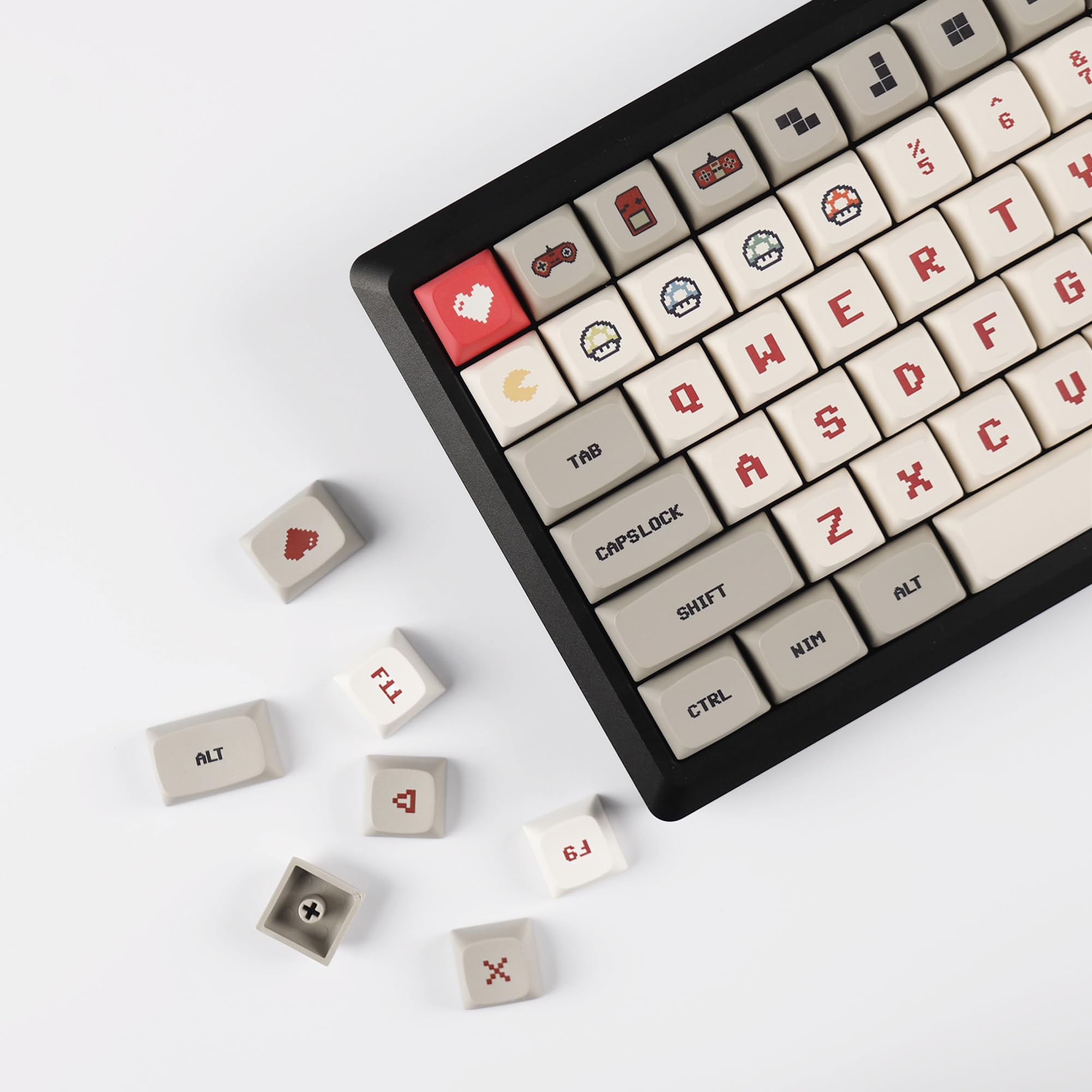 ・キーキャップ数:146個 ・プロファイル:ZDA ・素材:PBT ・厚さ:約1.55mm ・対応スイッチ:MXスイッチ(メカニカルキーボード) ・対応レイアウト:ANSI 108/104/87/61、Melody 96/Kira 96/R...