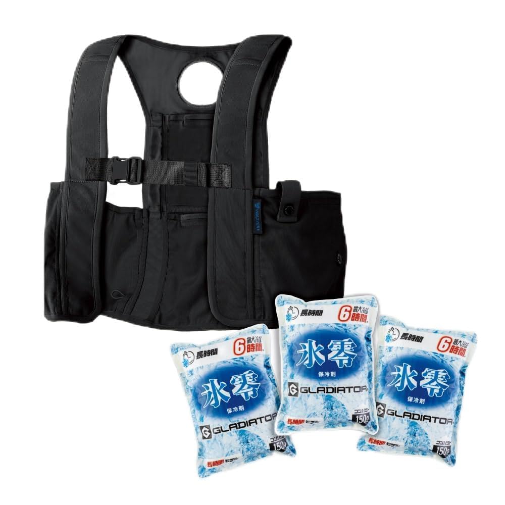 ・ベスト型番:GI-469 ・保冷剤型番:GI-46011 ・保冷剤個数:3個 ・保冷剤ポケット数:最大6個 ・保冷剤内容量:150g ・保冷剤外形寸法:14cm×11cm ・保冷剤冷却持続時間:約6時間(約30度の環境下で10℃以下を維持...