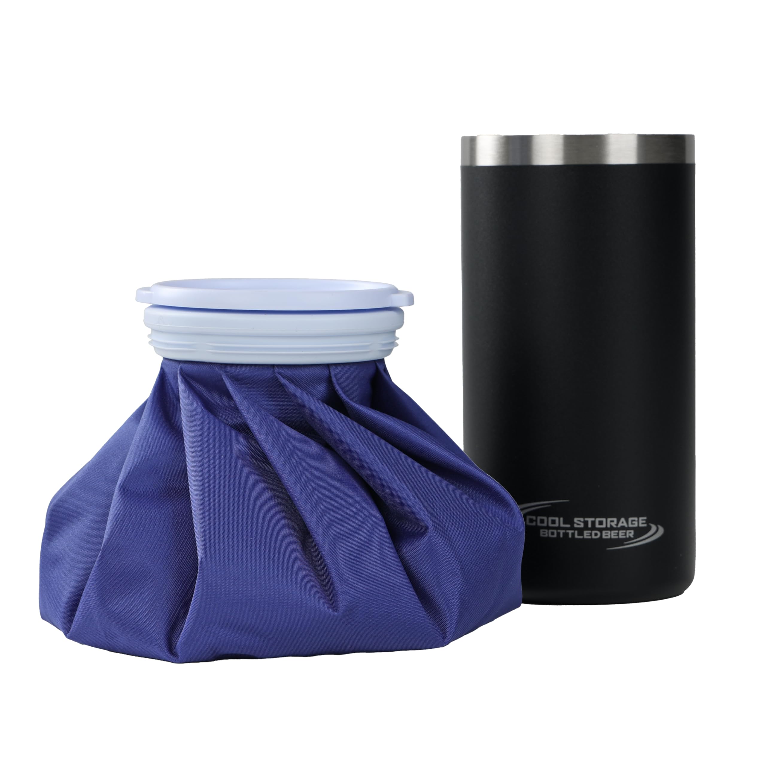 ・製品サイズ:氷のう/幅9.5×奥行8.5×高さ17cm(使用時直径約18cm)、保冷ホルダー/外径9×高さ17cm(開口部約6cm) ・製品重量:約0.376kg ・保冷氷のうホルダー素材:本体/ステンレス鋼(外面/ポリエステル粉体塗装)...