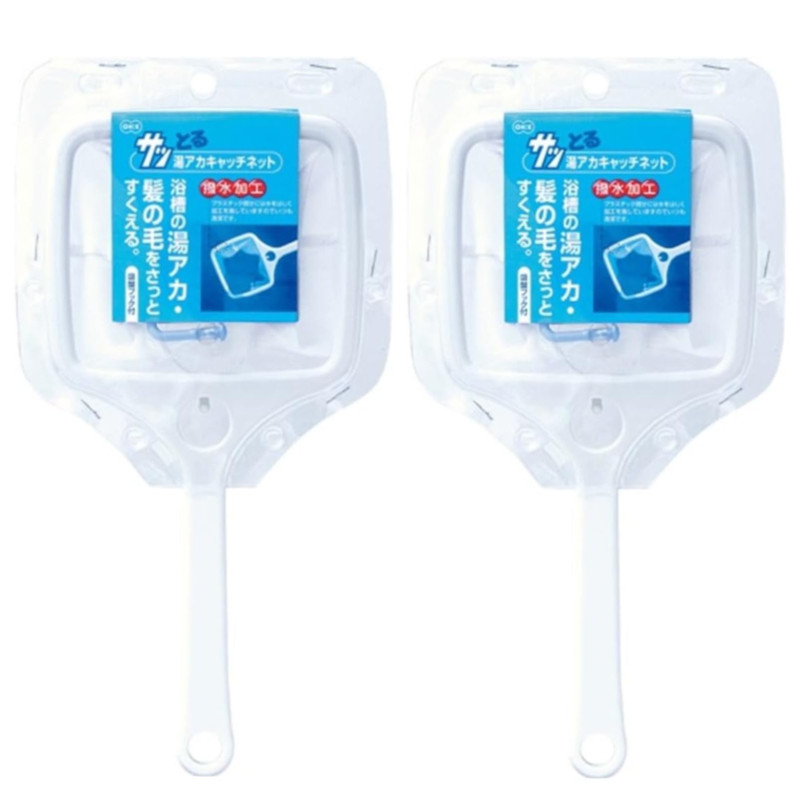 ・サイズ:約縦29×横14×奥行10cm ・生産国:中国 ・カラー:ホワイト ・材質:(枠)ポリプロピレン、(ネット)ポリエステル、(吸盤)塩化ビニル樹脂、(吸盤フック)ポリプロピレン ・入数:2個セット