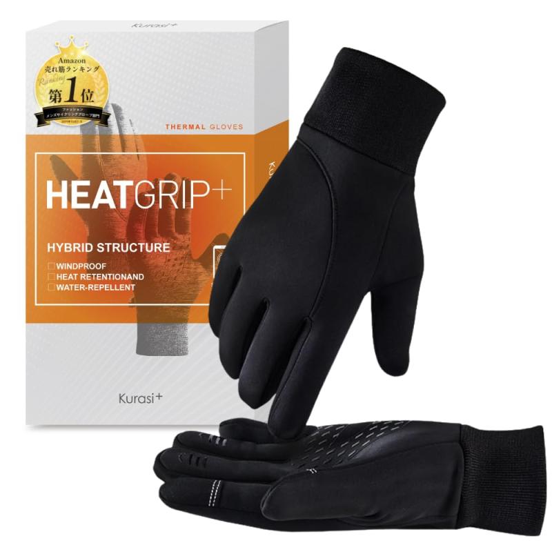 【所ジョージの世田谷ベース掲載】防寒手袋 メンズ レディース 自転車 スポーツ 冬 ["導電布"採用スマホ対応]🎿【本気の防寒設計・メンズ＆レディース対応】 「Heat GRIP+」は極寒の海でも使用され...