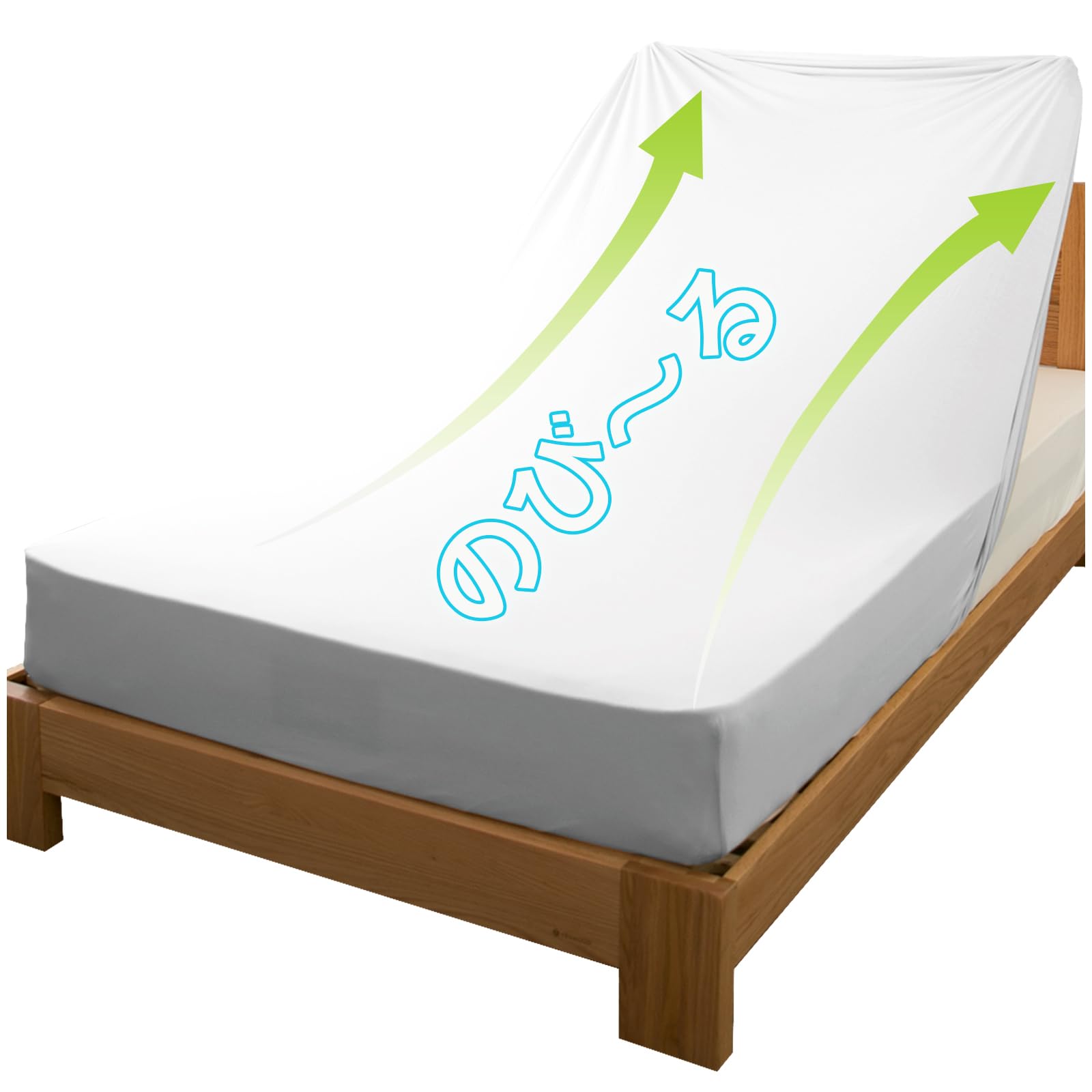・サイズ:セミダブル (120cm×200cm×マチ30cm) ・対応マットレス厚さ:3cm25cm ・素材:ニット素材 ・目付:160g/ ・機能:吸水速乾、抗菌・防臭、通気性、ストレッチ性 ・仕様:全周ゴム付き、丸洗い可能
