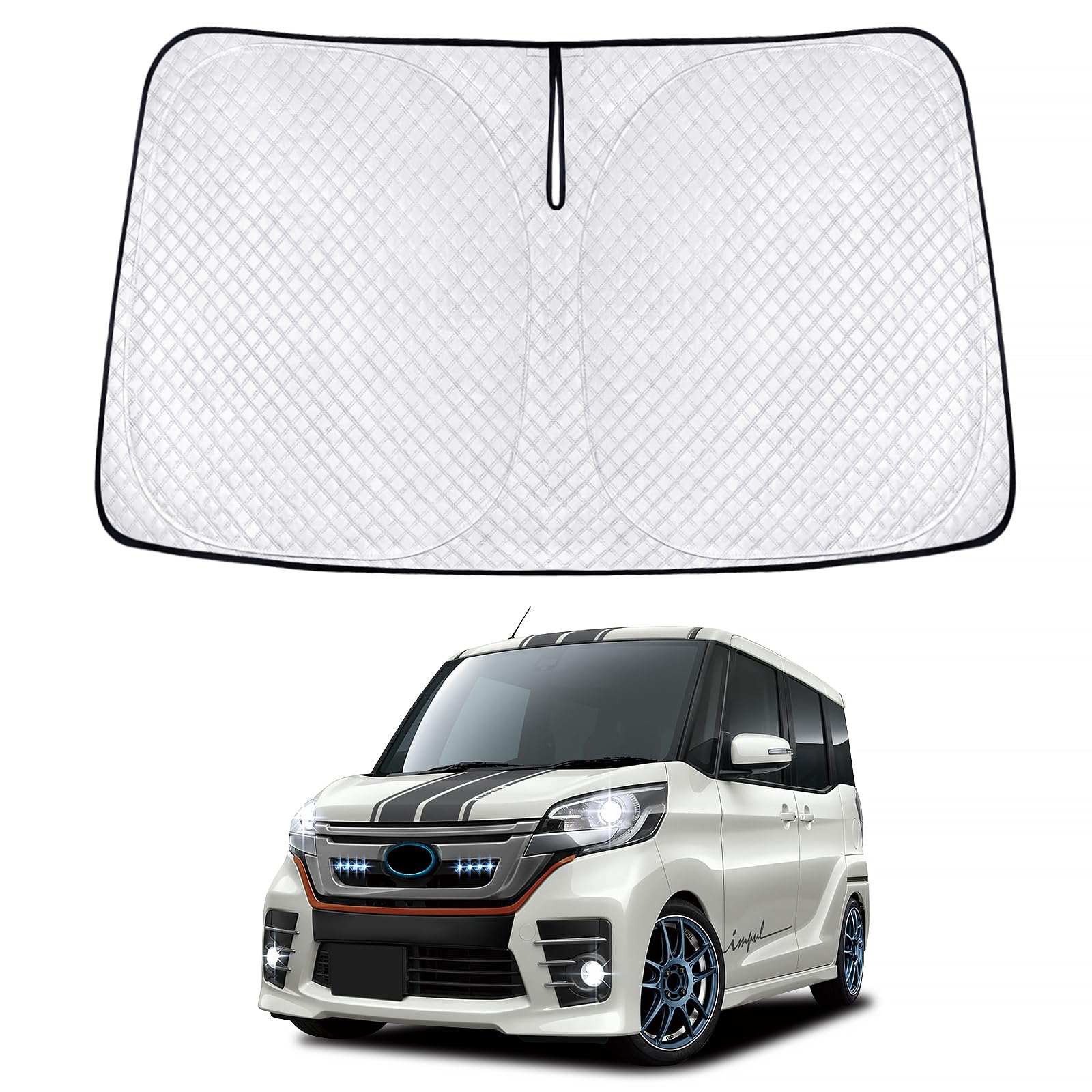 ・適合車種:ニッサン デイズ B21W (2013年6月~2019年3月)、デイズ ルークス 2代目 B21A型 (2014年2月~2020年2月) ・素材:高密度強遮熱新複合素材、表面銀色アルミニウム断熱材、背面黒色コーティング ・機能:...