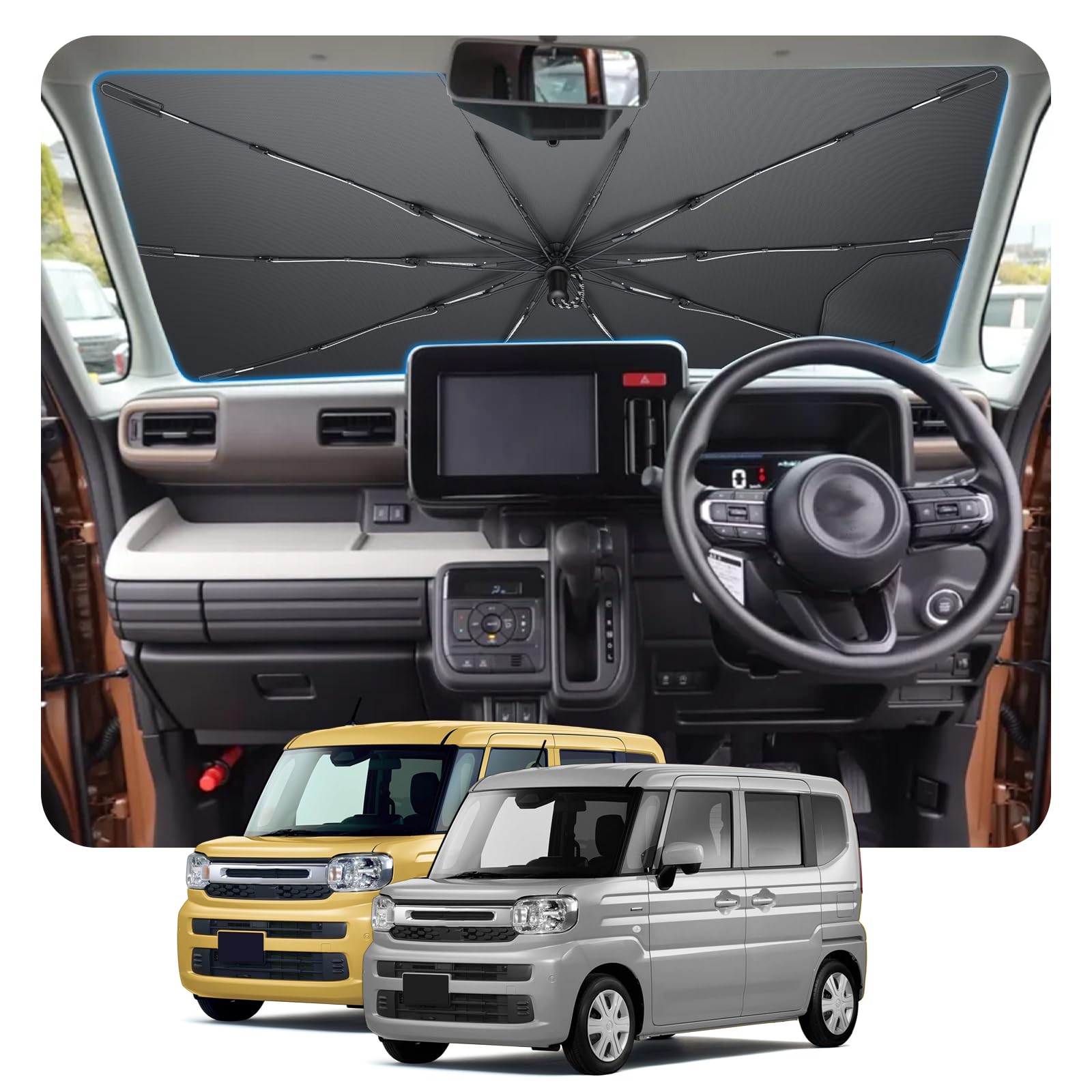 ・適合車種:スズキ・スペーシア/スペーシアカスタム3代目(MK54S/MK94S型)、スペーシアギア2代目(MK54S/MK94S型) ・構造:6層構造 ・表面素材:カーボン調シリコンコーティング ・内側素材:強化ブラックコーティング ・紫...