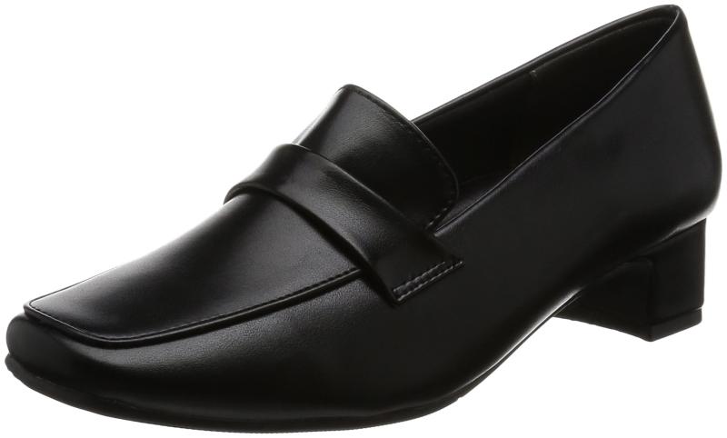 Romeo Valentino(ロメオ バレンチノ) レディース ヒール3.5cm 足囲3E PUレザーパンプスプラットフォームの高さ:1cm