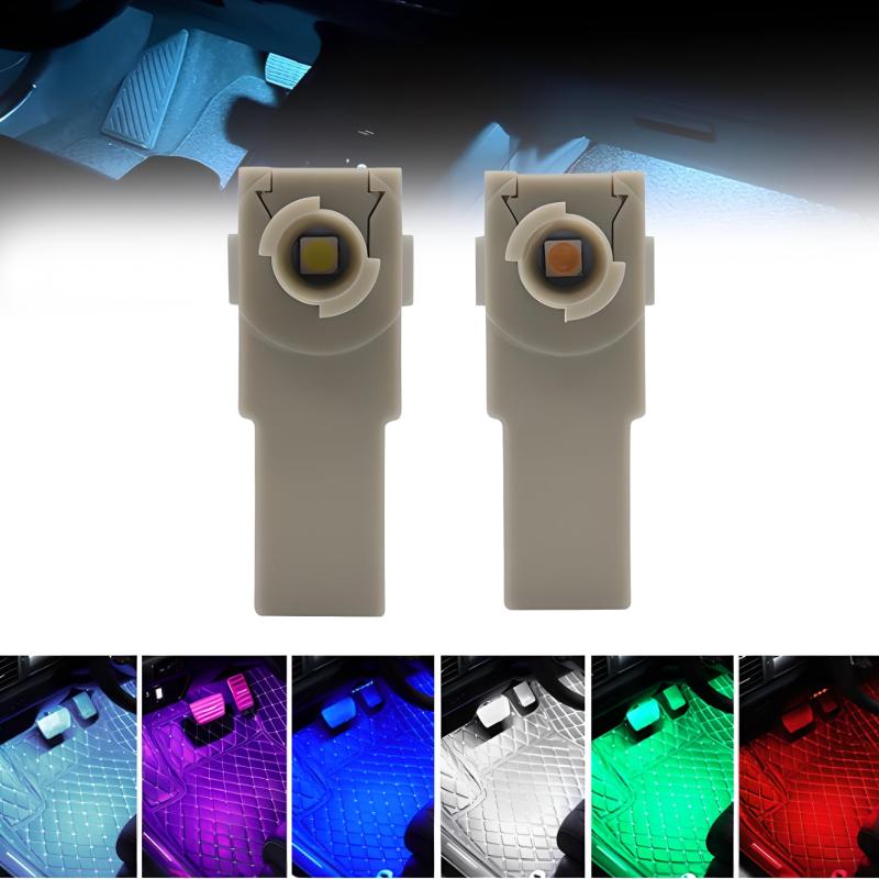 LED 車内灯 フットランプ トヨタ適用 多色【2個入り】 [並行輸入品]【電圧】8-15V【オプションの発光色】アイスブルー、ブルー、ピンク、ホワイト、レッド、グリーン【対応車種】トヨタ汎用【取付箇所】フットランプ、インナーランプ、グロー...