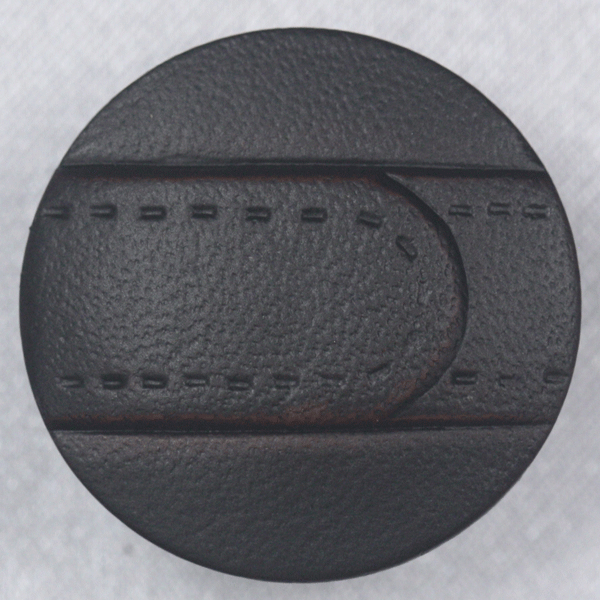 ☆ 本革・レザーボタン ☆ LEATHER BUTTONハンドメイド（手作り 手芸 釦の付け替え）などにいかがでしょうか サイズ 23mm入数 1個カラー 4 茶釦穴形状 裏足付き素材 本革染色 不可 日本製 天然素材のため 色・光沢のバラ...