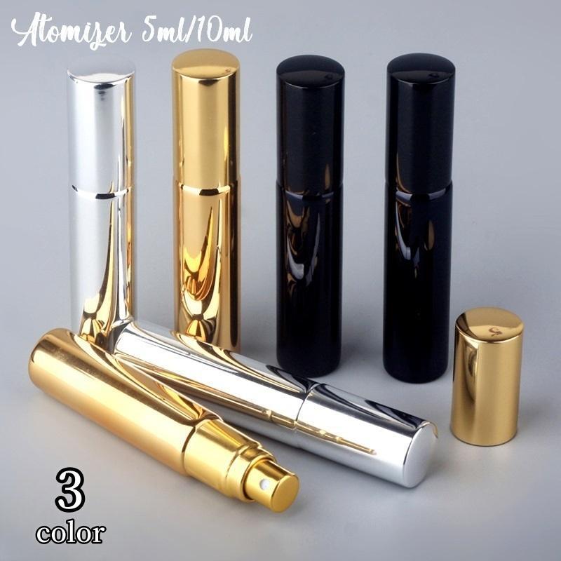 手軽に香水などを持ち運ぶことができるアトマイザーです。シンプルで上品なデザイン♪5mlと10mlの容量、それぞれ3種類のカラーからお選びください。【サイズについて】画像をご参照ください。【カラーについて】生産ロットにより柄の出方や色の濃淡が...