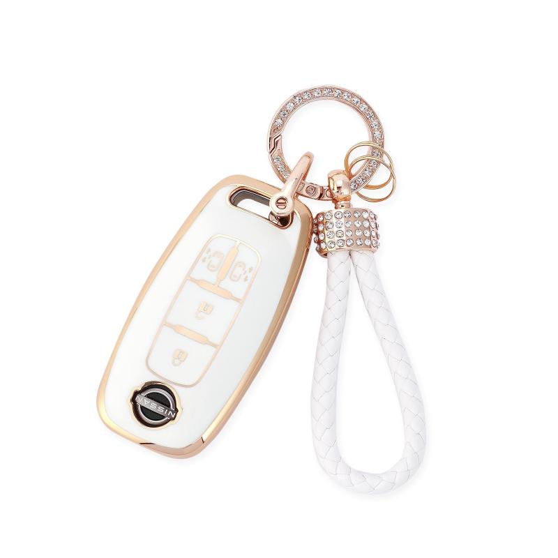 [] 新型セレナ キーケース 適合日産 SERE C28系 新型ルークス プロパイロット e-POWERキーカバー 両側スライドドア (4ボタン、ホワイト)適応車種適合日産新型 セレナ C28(SERE C28 )・新型ルークス（ROOX）...