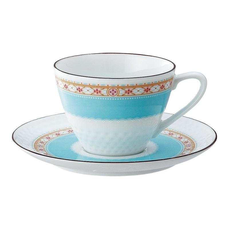 Noritake ファインポーセレン ハミングブルー カップ&amp;ソーサー