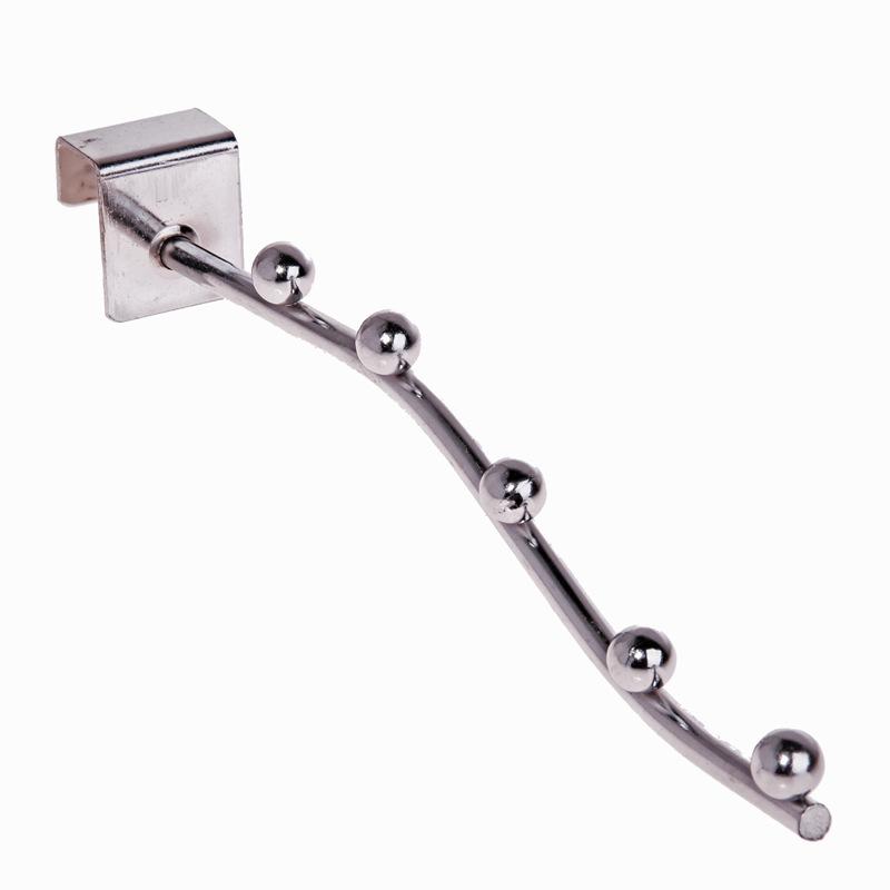 3ハンガーラック用フック 店舗用 S字フック 5連 7連 ディスプレイ用フック アクセサリーパーツ 什器 ブラック