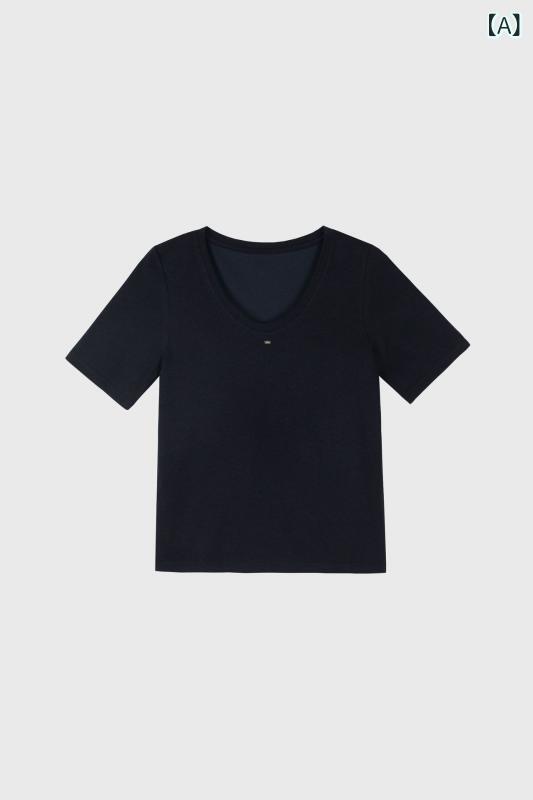 ・カテゴリ: Tシャツ・スタイル: 日韓カジュアル・主な素材: 天絲（ライオセル繊維）30-50%.綿30-50%・袖丈: 短袖・ネックライン: Uネック・袖型: 標準・柄: 無地・カラー展開: 雅致黒.雲朵白.ダークグレー.灰杏色・サイズ...