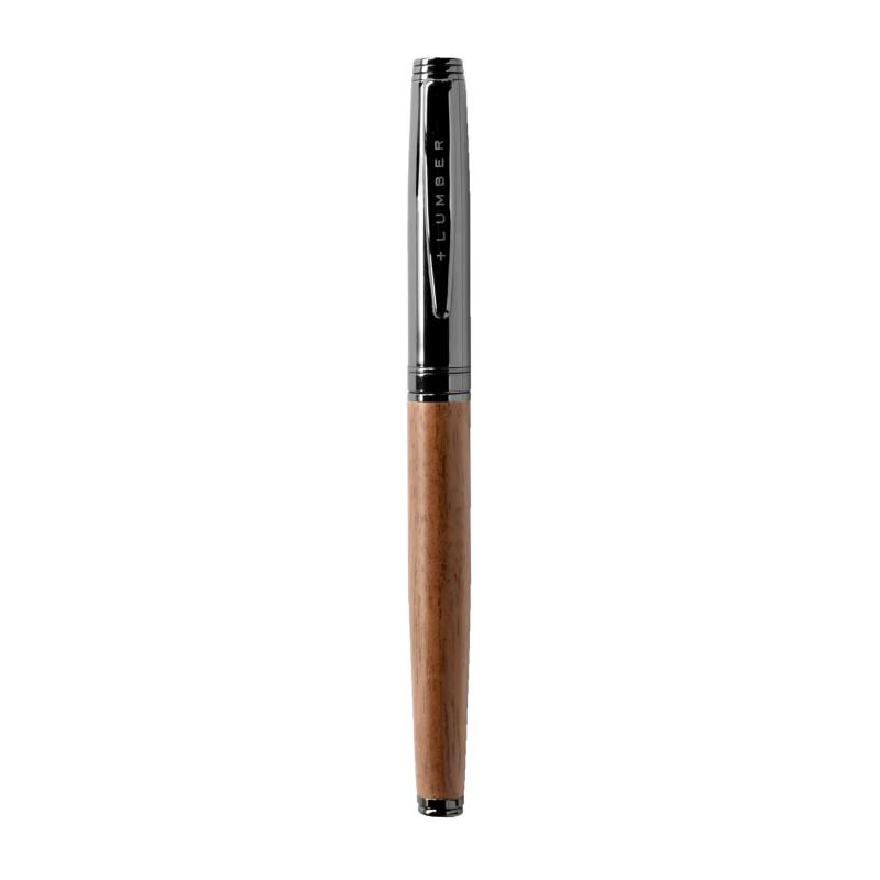 「BALLPOINT PEN SLEEK」銘木をプラスした丸型ボールペン替芯 ： 専用リフィル（SM Safety ceramic roller ）軽い書き味のローラーボール（水性ボールペン）を採用し、力を入れずに滑らかに筆記できます。キャ...