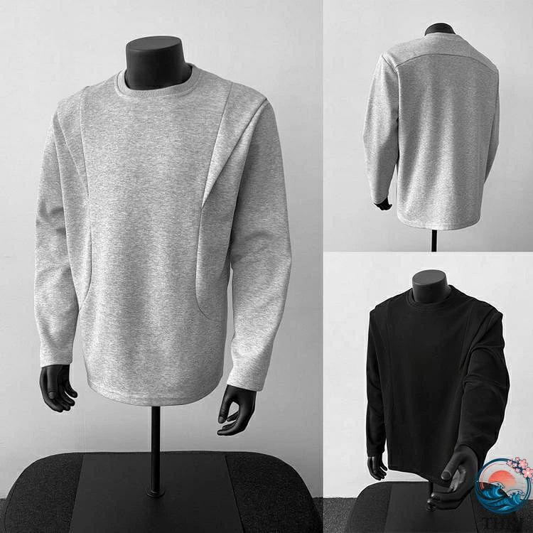 トレーナー メンズ トップス 秋服 秋物トレーナー クルーネック きれいめ 2025 秋冬 ファッション[素材]55％綿45％ポリエステル[原産国] 中国■海外製品の為、縫製上の基準が厳格ではありません。小さな汚れ、縫製のずれ、しわやキズな...